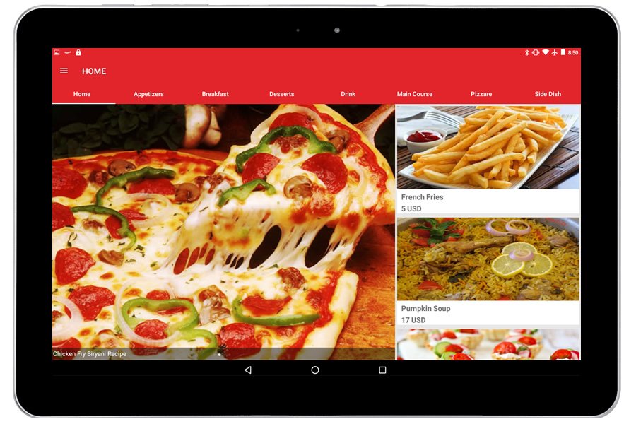 How tablet can be used to take order at Restaurant
